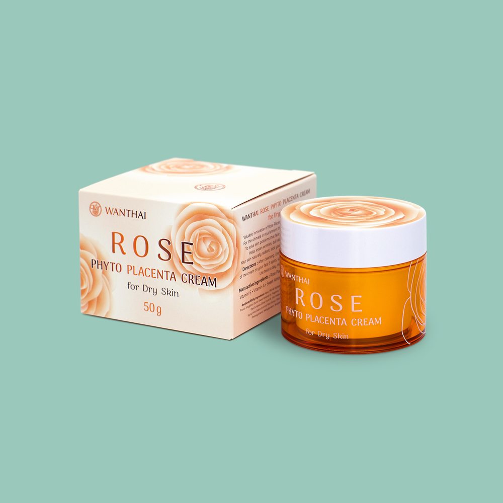 Rose Phyto Placenta Cream for dry skin | Wanthai